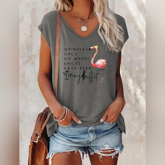 Margaritaville | Tops | T Shirt Wrinkles Only Go Where Smiles Have Been ...